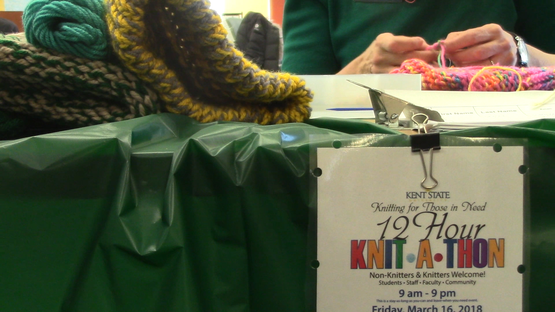 Knit-a-Thon – Broadcast Reporting